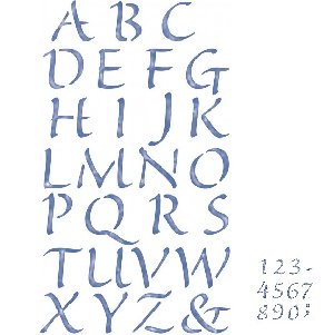 Creawerk - sjablonen letters en cijfers