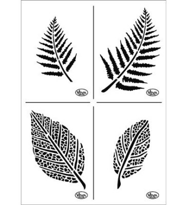 Blad Sjabloon Met De Hand Getekende Bladeren. Vector Illustratie