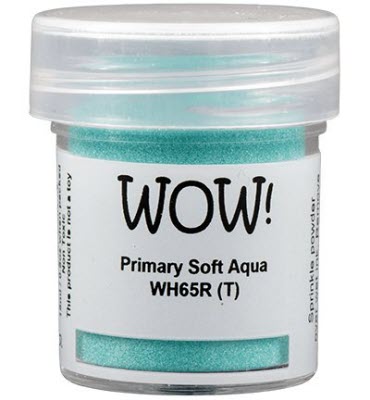 WH65R WOW! embossingpoeder Primary Soft Aqua | WH65R (T) | 5056333103593