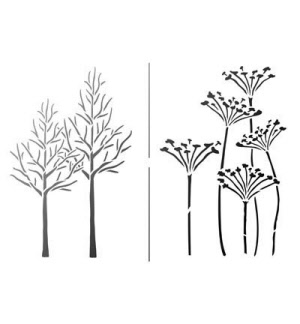 sjablonen van Bloemen en Bladeren