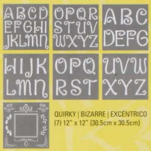 Creawerk - sjablonen letters en cijfers