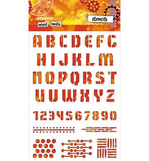 Creawerk - sjablonen letters en cijfers